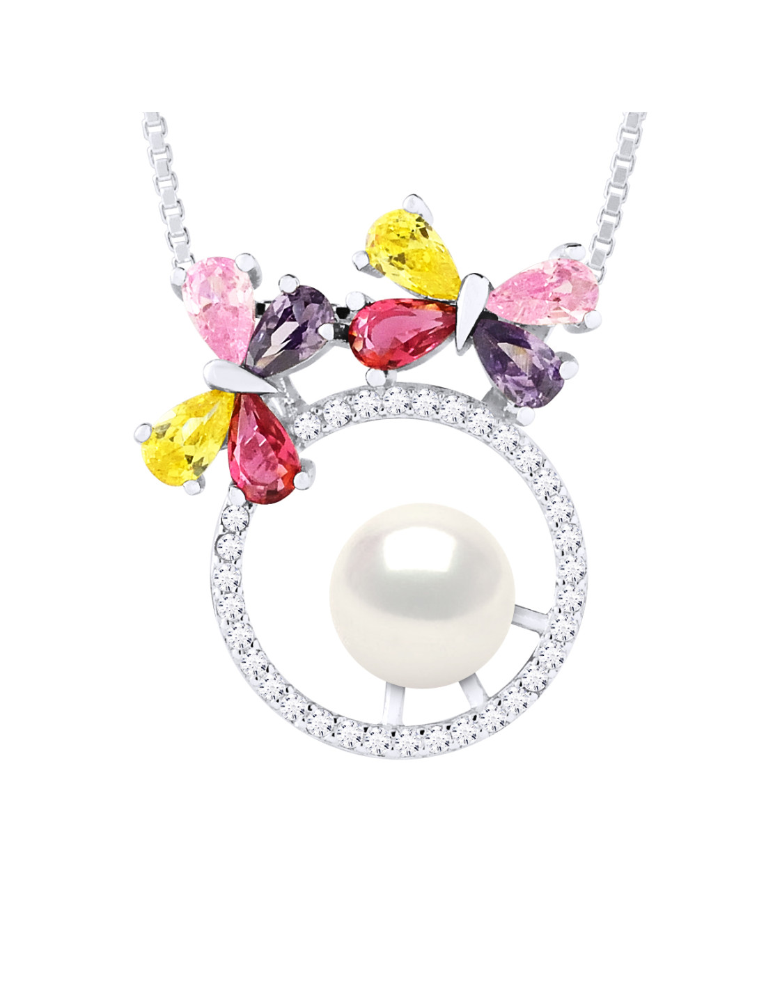 Collier FLOWERS Eau Douce Ronde - Argent 925 Millièmes